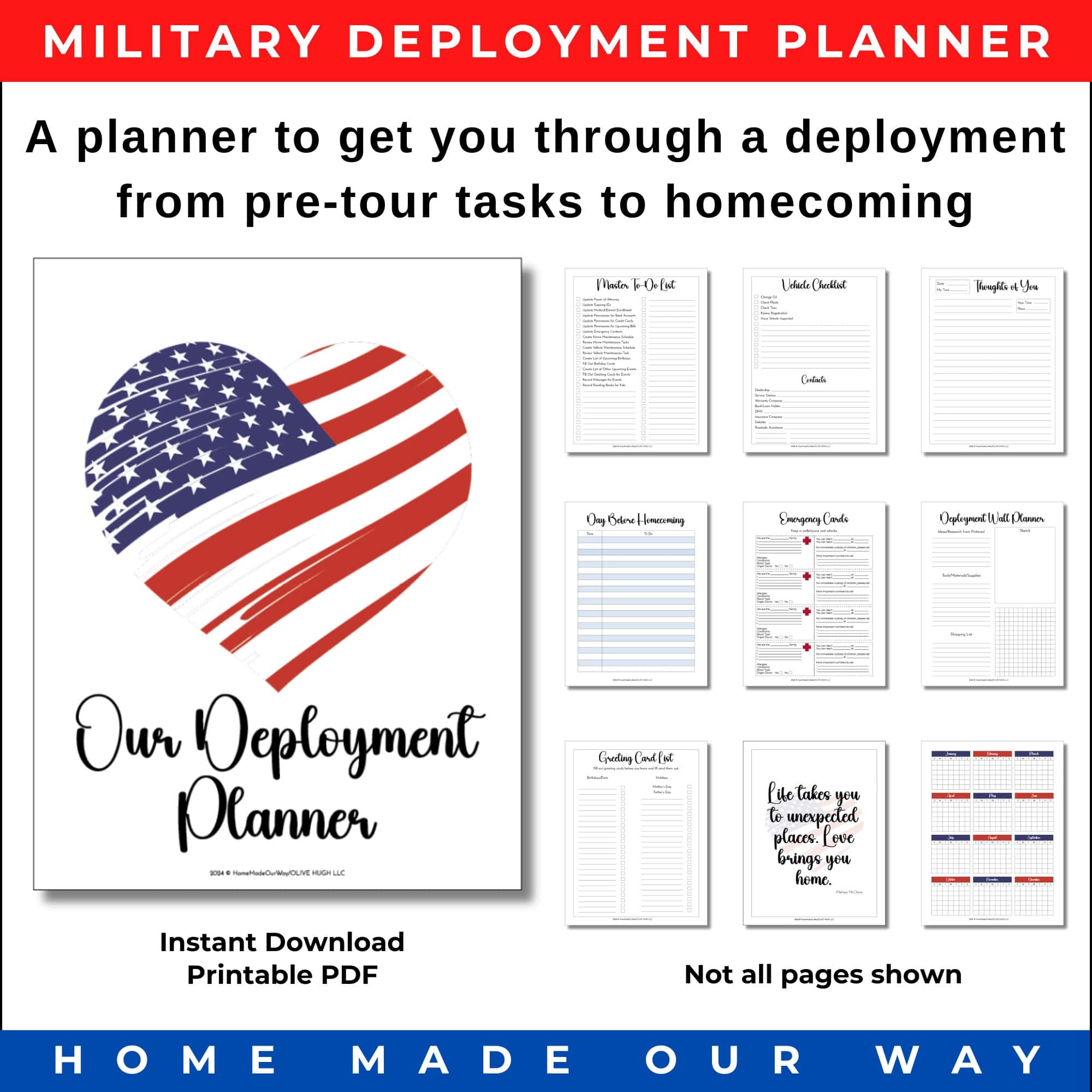 Creating a Deployment Wall & Other Activities for Military Families