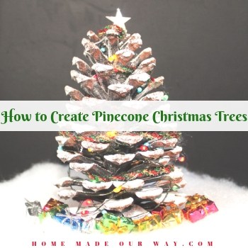 Pinecone Christmas Trees- How to Create and Decorate Pinecones