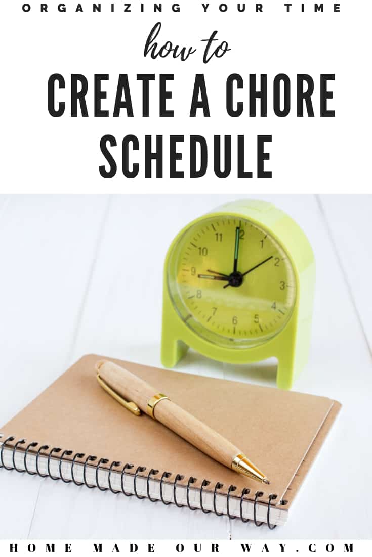 Organize Your Time by Creating a Chore Schedule