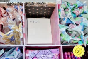 Organizing Your Feminine Menstrual Items [DIY Included]