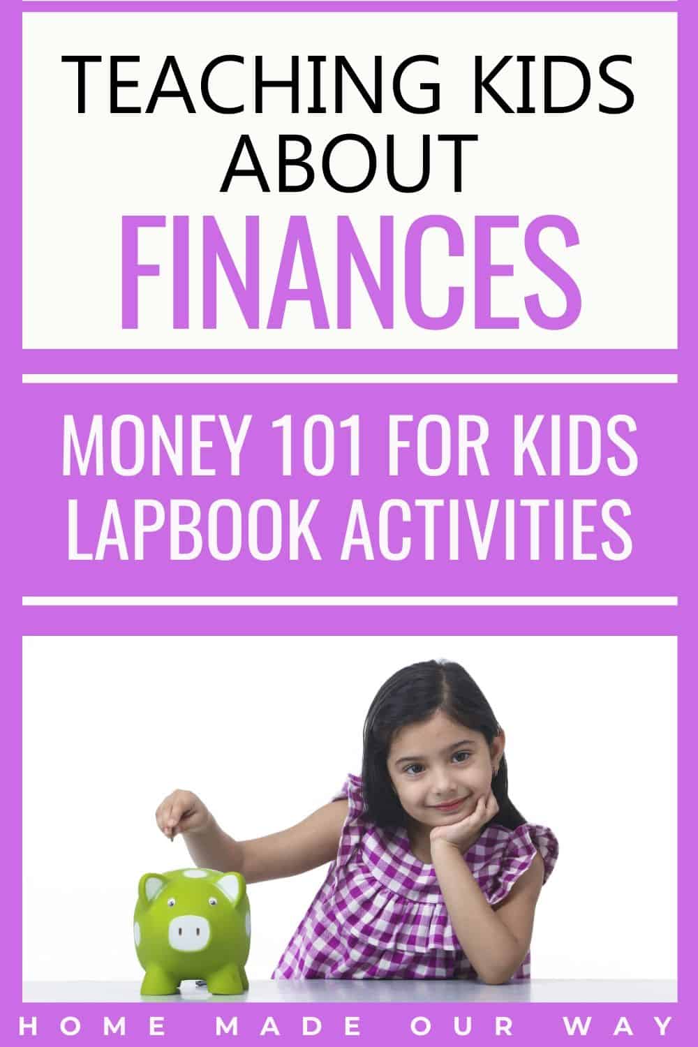 Money 101 for Kids Lapbook Activities - Learning about Finances