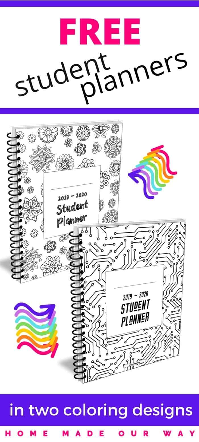 Free Student Planner Printable for the 2023 - 2024 School Year