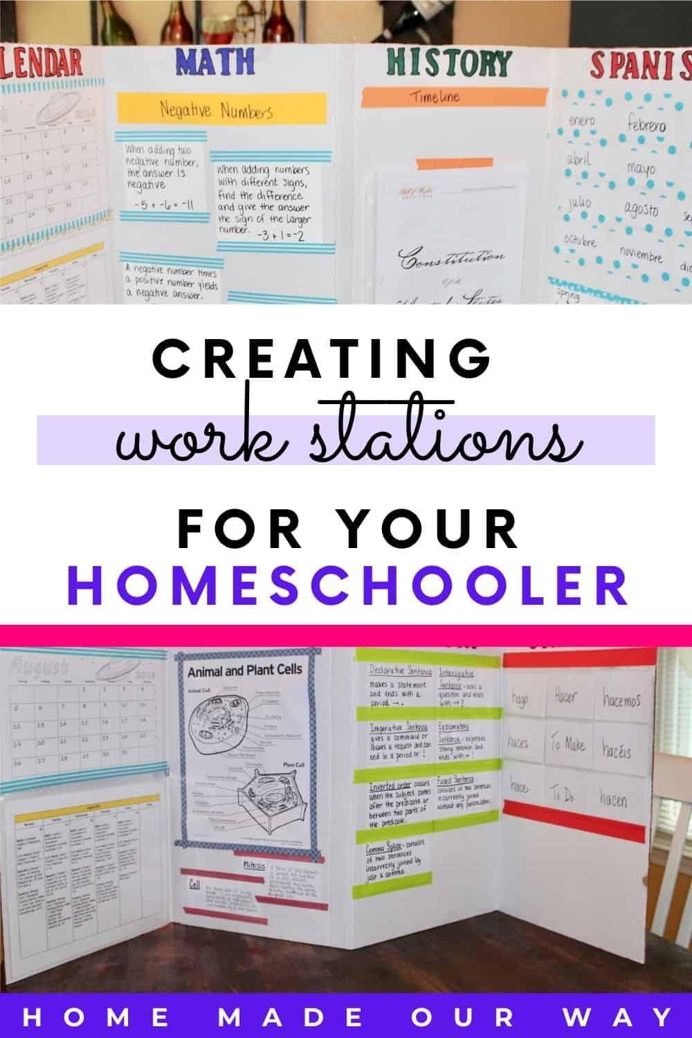 Homework Station - How to Create and Organize One for Your Kids