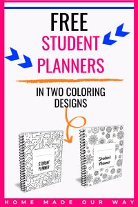 Free Student Planner Printable for the 2025 - 2026 School Year