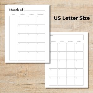 Free 2025 Printables for Mini Binders and Letter-Size Planners
