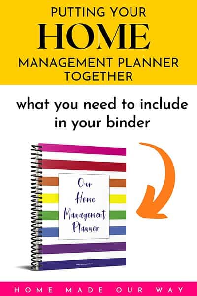 Home Management Binder - Get Your Family Organized