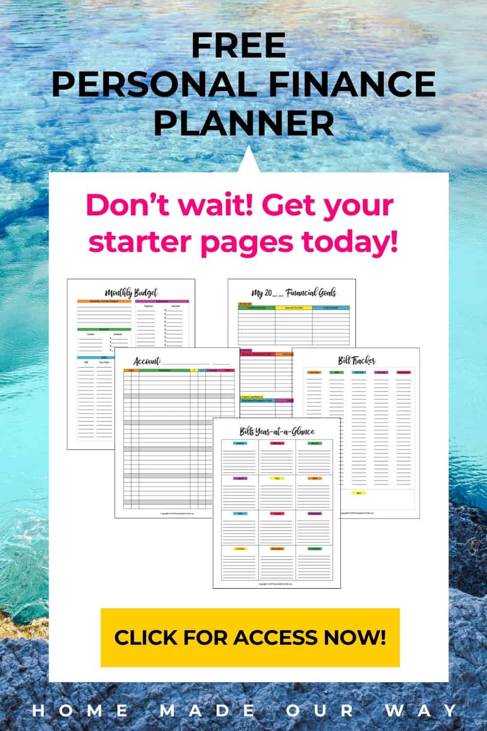 Financial Planner - Get Your Finances in Order with this Free PDF